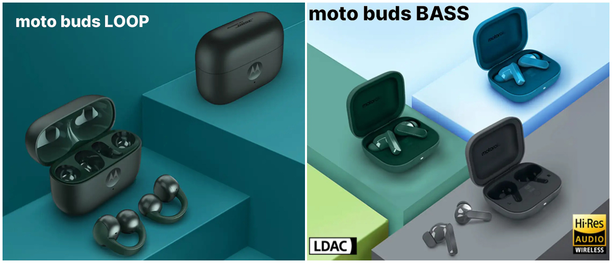Motorola launches Moto Buds Loop and Buds Bass in India with AI calling ...